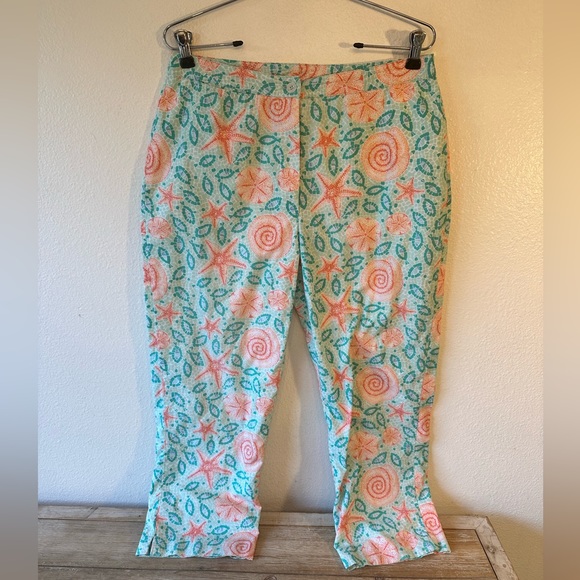 Lilly Pulitzer | Pants & Jumpsuits | Lilly Pulitzer Blue And Peach ...